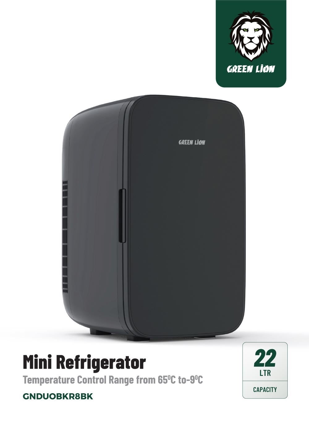 GREEN LION Mini Refrigerator 22L 65W / Compact & Portable / Multiple ...