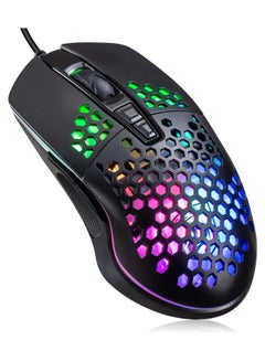 Andowl QM1 RGB Gaming Mouse - 6400 DPI - Ultra Lightweight 75 Gram - 7 ...