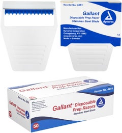 Dynarex Dynarex Gallant Disposable Prep Razors Used before ECG and ...