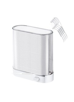 Generic Dental Floss Picks, Pop up Flossers Holder White Dispenser ...