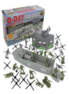 BMC Toys BMC WW2 D-Day Plastic Army Men - Utah Beach 40pc Soldier ...