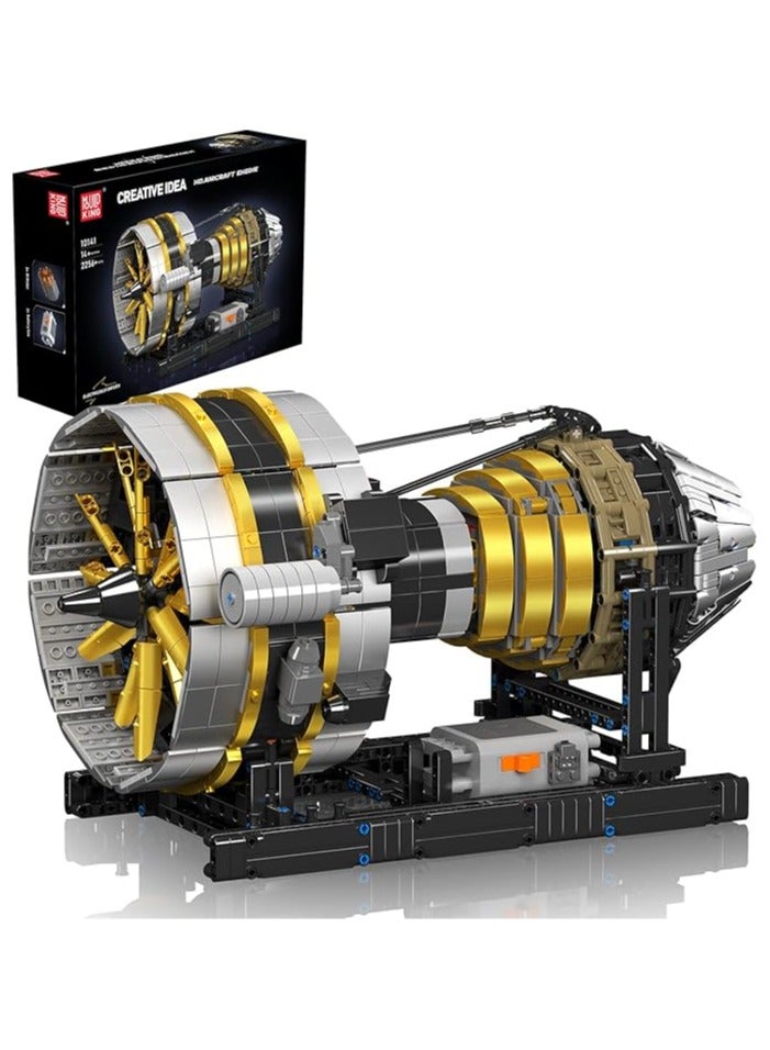 mould king 10141 Aircraft Building Engine Kit,Turbofan engine-powered ...