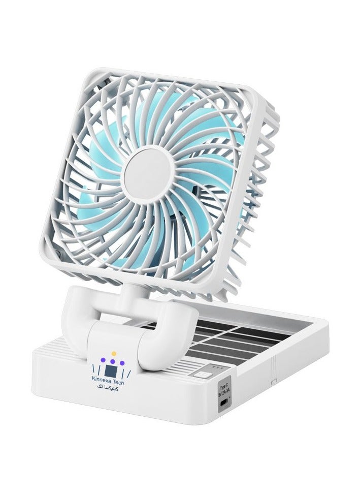 Kinnexa Tech Kinnexa Tech Portable Fan Solar Car Fan with USB/Type-C ...