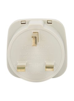 Terminator Travel Adaptor 13A to 15A X 3 Round Pin Socket with Power ...
