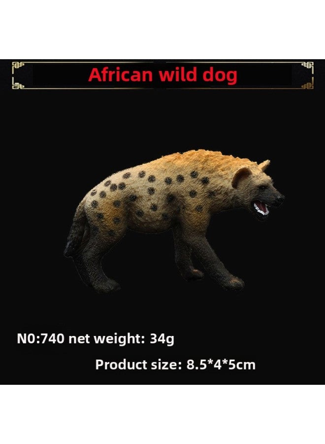 Generic Children's Solid Simulation Animal Toy Model Hyena African ...