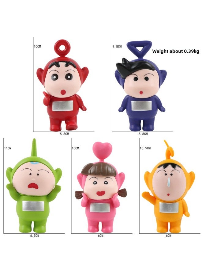 Crayon Shin-chan Cos Teletubbies Blind Box Handmade Animation ...