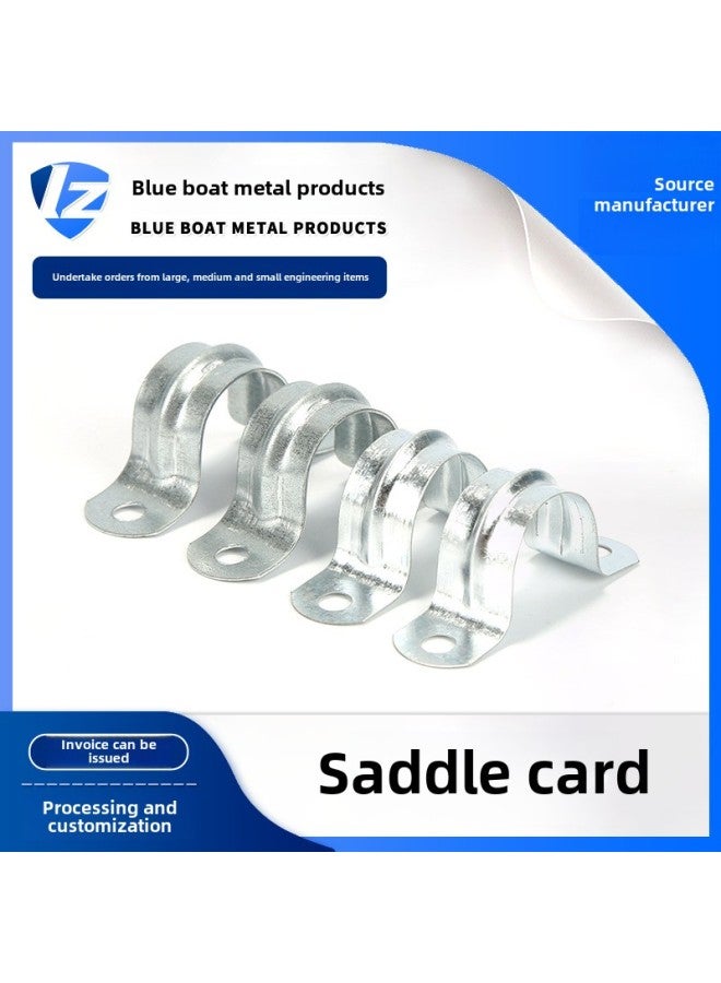 Generic Metal Pipe Clamp Galvanized Water Pipe Riding Clamp Hoop Pipe ...