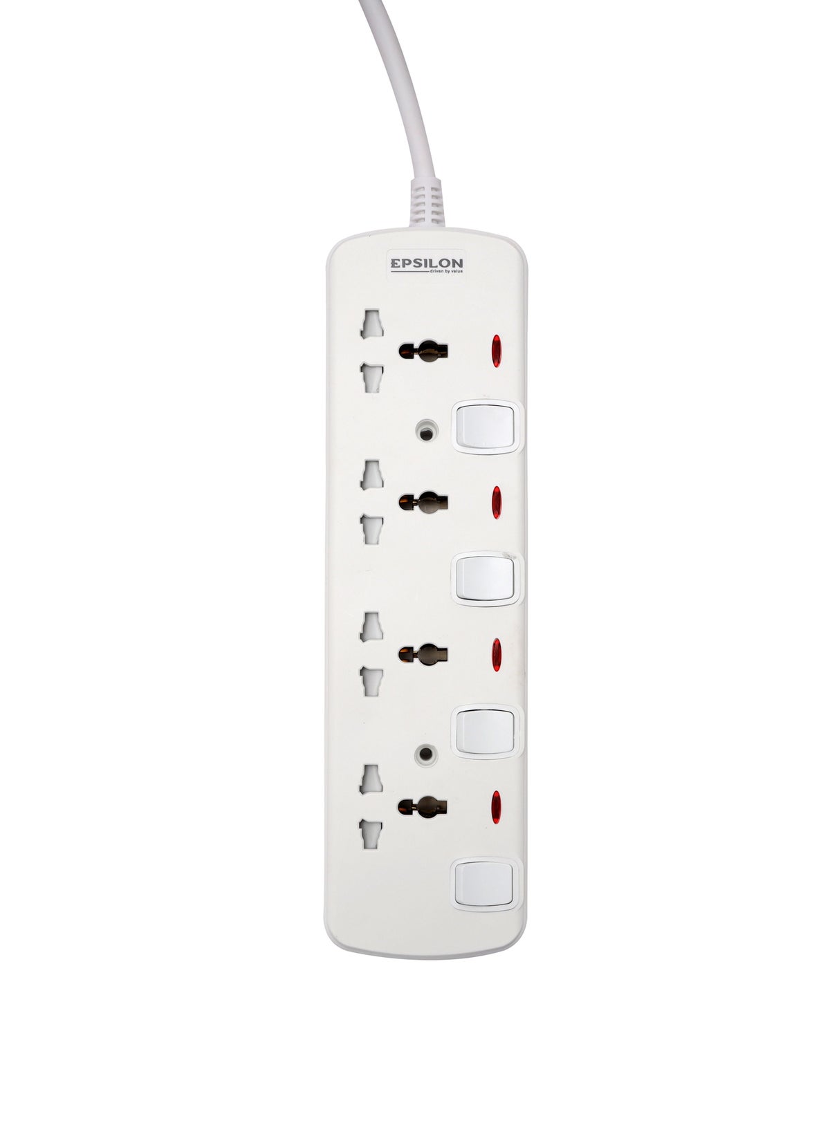 Epsilon Epsilon 4 Way Extension Socket with Individual Switches- ES1102 ...