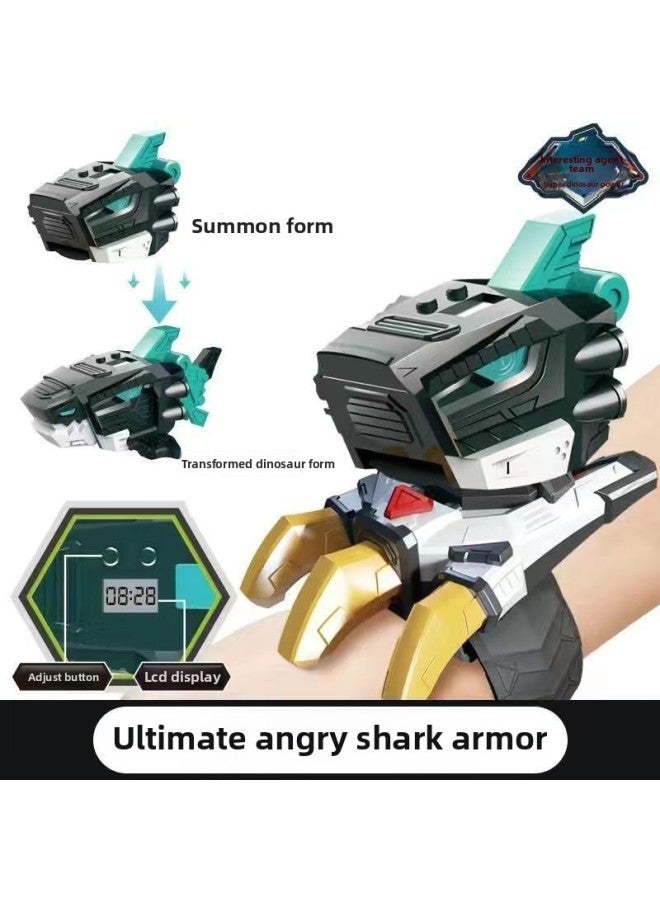 Generic Mini Secret Service Team Electronic Watch Deformed Dinosaur ...