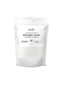 nuvia organics Stearic Acid 100% Plant Based, Food Grade, Triple ...