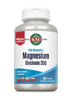 KAL Magnesium Glycinate 350 mg - 160 Veg Caps UAE | Dubai, Abu Dhabi