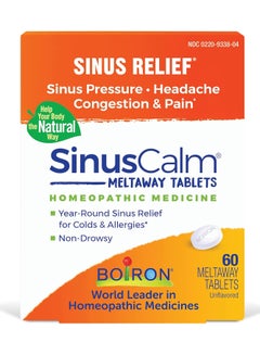 Boiron SinusCalm Meltaway Tablets - For Sinus Relief, Sinus Pressure ...
