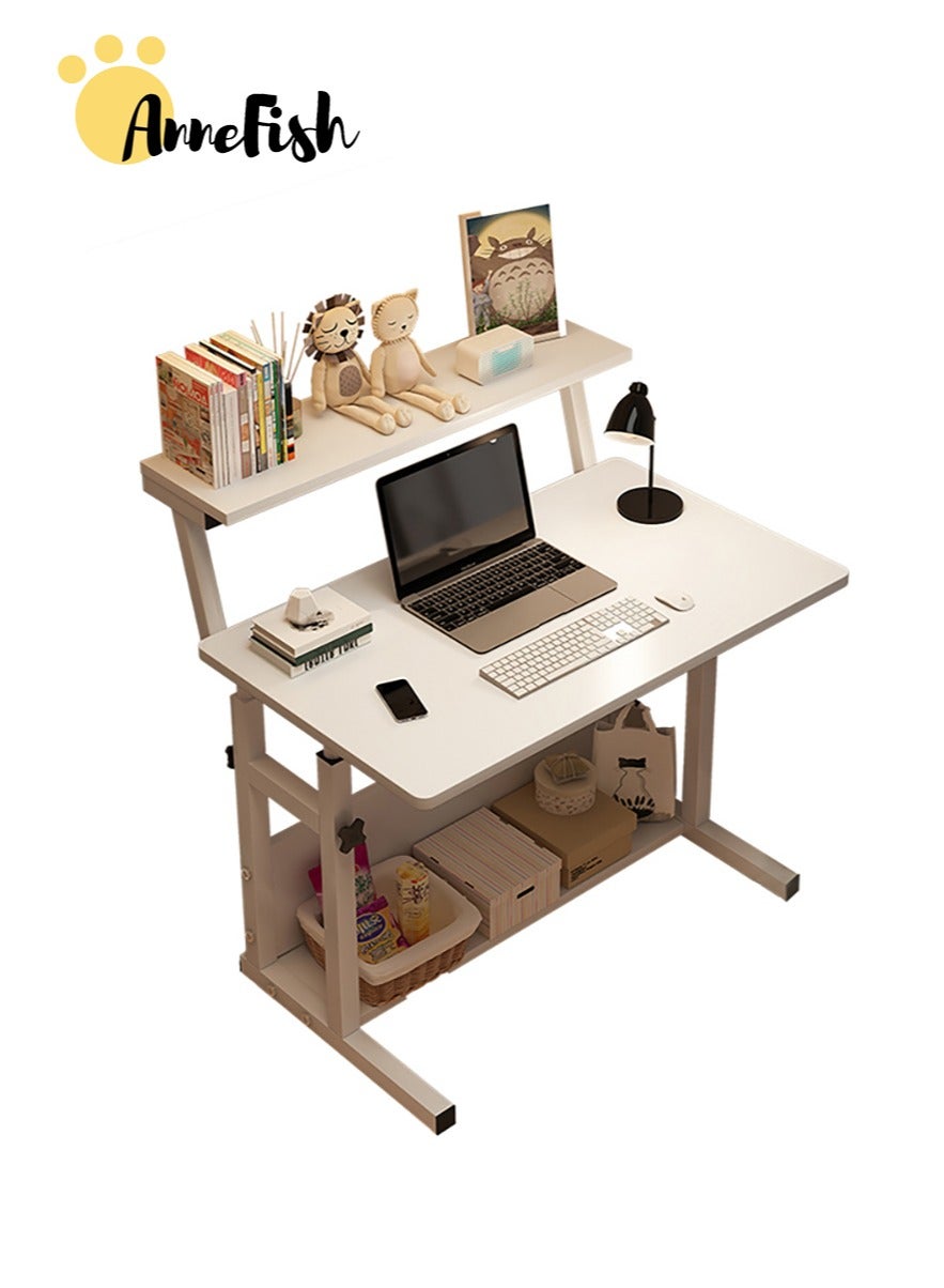AnneFish 80*40*60-85cm Liftable 3-layer Study Desk Office Computer ...