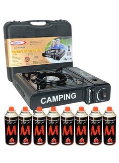 PAMCHAL 8-Pieces Butane Gas Cartridges with Camping Stove and Box UAE ...