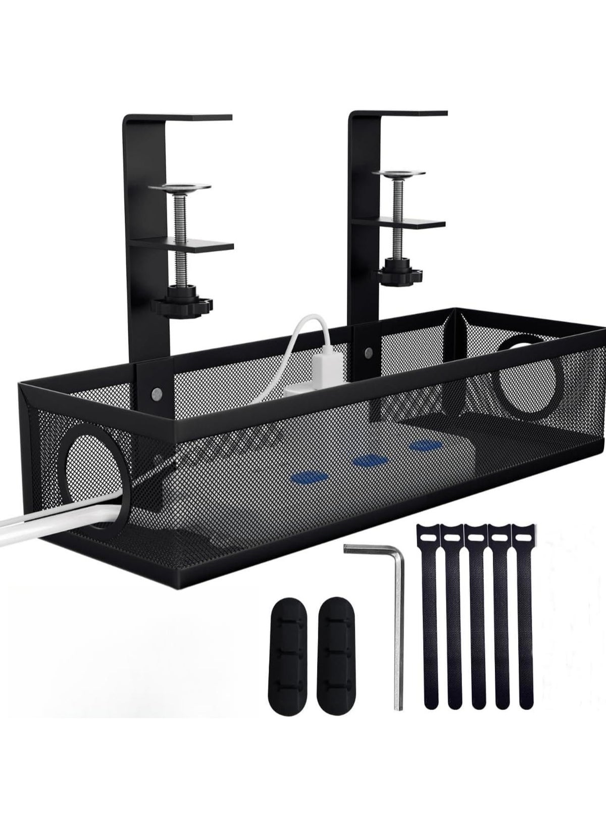XICEN Under Desk Cable Management Tray, for Wire Management, Metal Wire ...