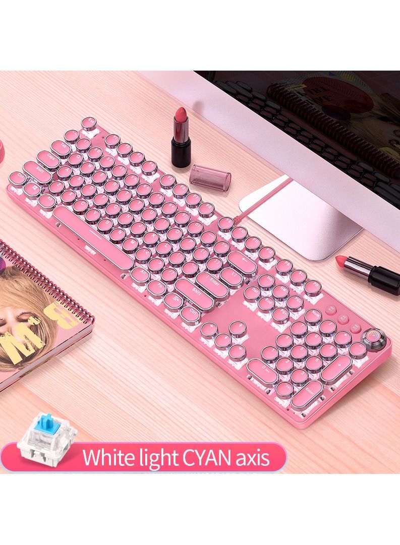 YINDIAO Blue Switches USB Wired Mechanical Keyboard With Punk Style ...