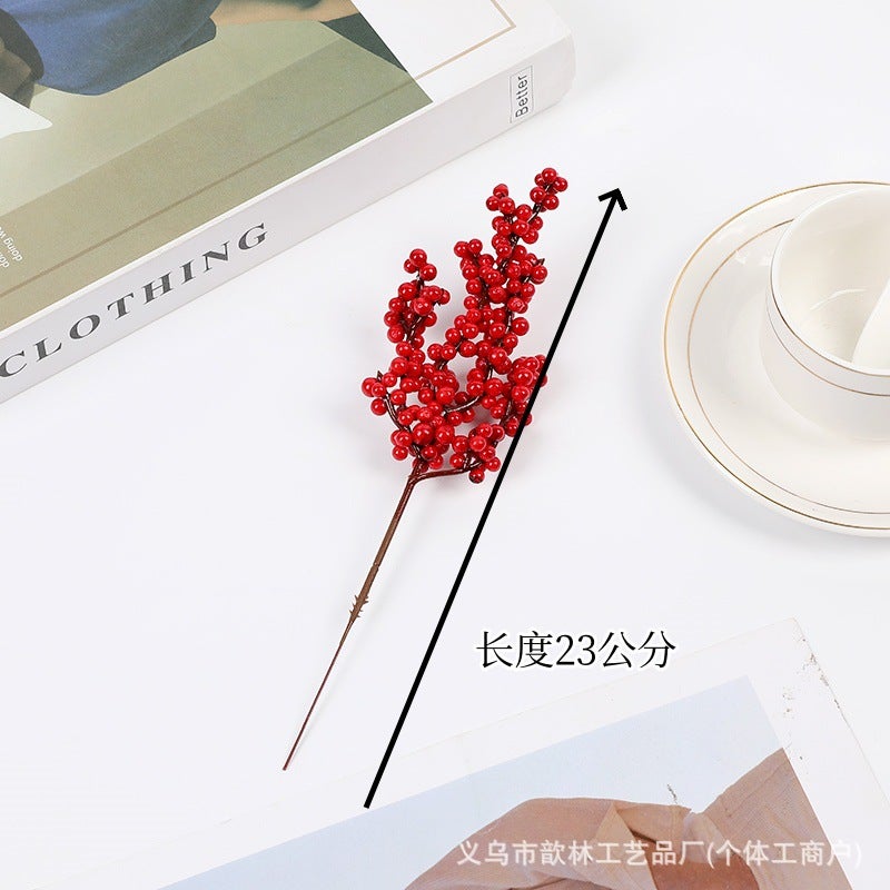 Generic Fake Flower Decoration Props, Artificial Red Decorative Berries ...