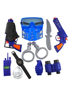 Toy Box Kids Police Role Play Toy Kit Pretend Play Set With Gun, Badge ...