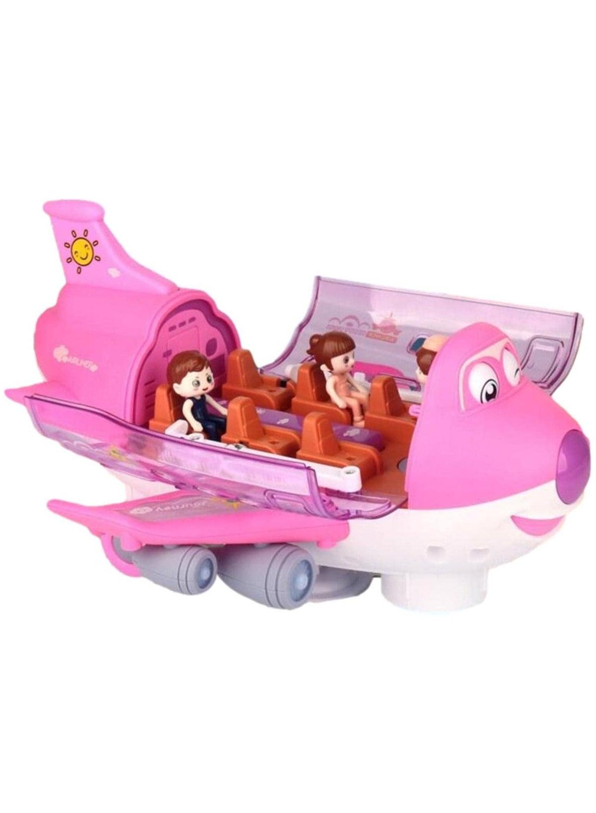 Toy Box Battery Operated Airplane Toy With Flashing Light And Labbaik ...
