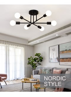 Exlene Ceiling Lights Vintage Multiple E27 Lamp Base For Living Room ...