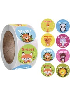 SHOWAY SHOWAY 500pcs Teacher Motivational Stickers for Kids, Behavior incentives, Cute Animal ...