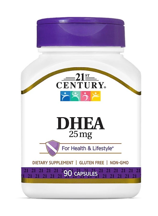 21st Century DHEA 25mg Dietary Supplement - 90 Capsules | Best Price UAE | Dubai, Abu Dhabi