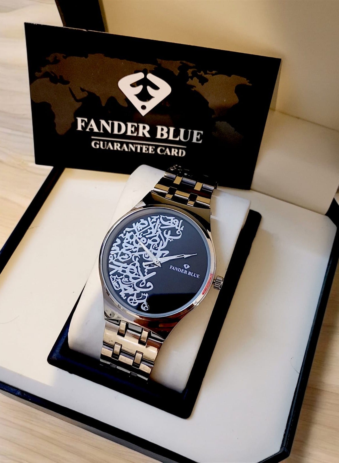 FANDER BLUE Men's Stainless Steel Quartz Analog Easy Read Fashion ...
