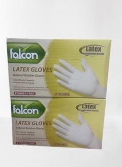 Falcon Latex Gloves Powder Free - Extra Large Size (Pack of 2) UAE ...