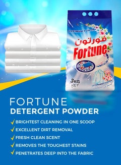 Fortune Automatic Laundry Detergent Powder Original Scent Stain-free ...