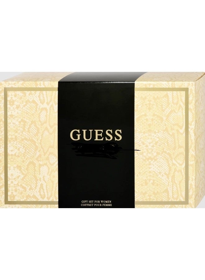 GUESS Women Set (EDT 75ml + Body Lotion 100ml + Mini 15ml +Pouch ...