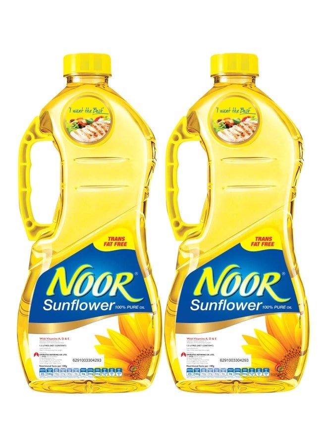 Noor Sunflower Oil, Pack Of 2,1.5L | Best Price UAE | Dubai, Abu Dhabi