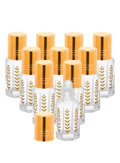 Generic 10 Pack Essential Oil Roller Bottles for Oils, 3ml Glass Clear ...
