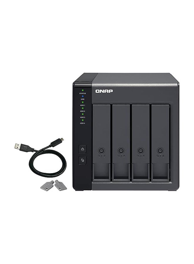 QNAP TR-004 4 Bay USB Type-C Direct Attached Storage (DAS) with ...