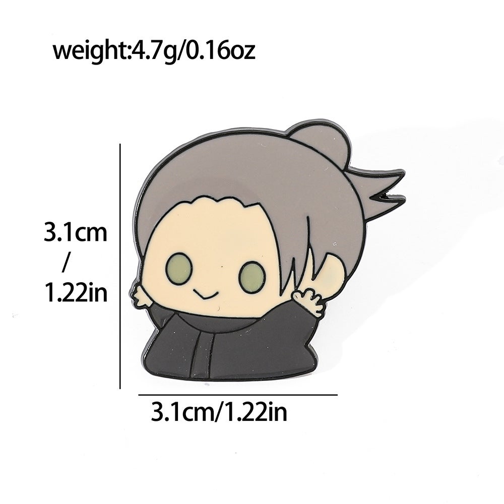 Generic 210 Jujutsu Kaisen Metal Badges Cartoon Creative Gojo Satoru ...