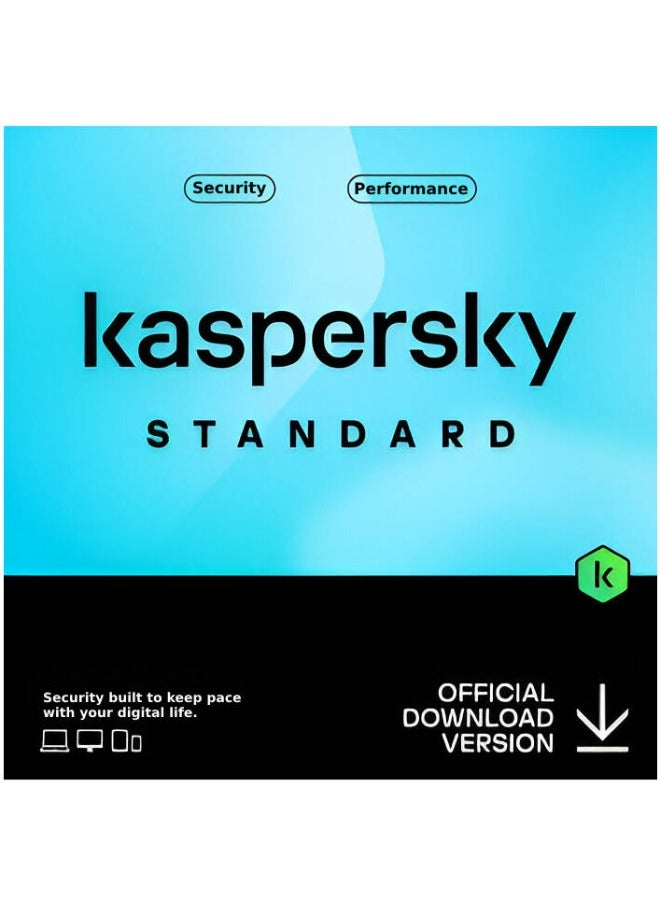 Kaspersky Standard Antivirus, 1 Devices, 1 Year, Behavioral Shield, Box ...