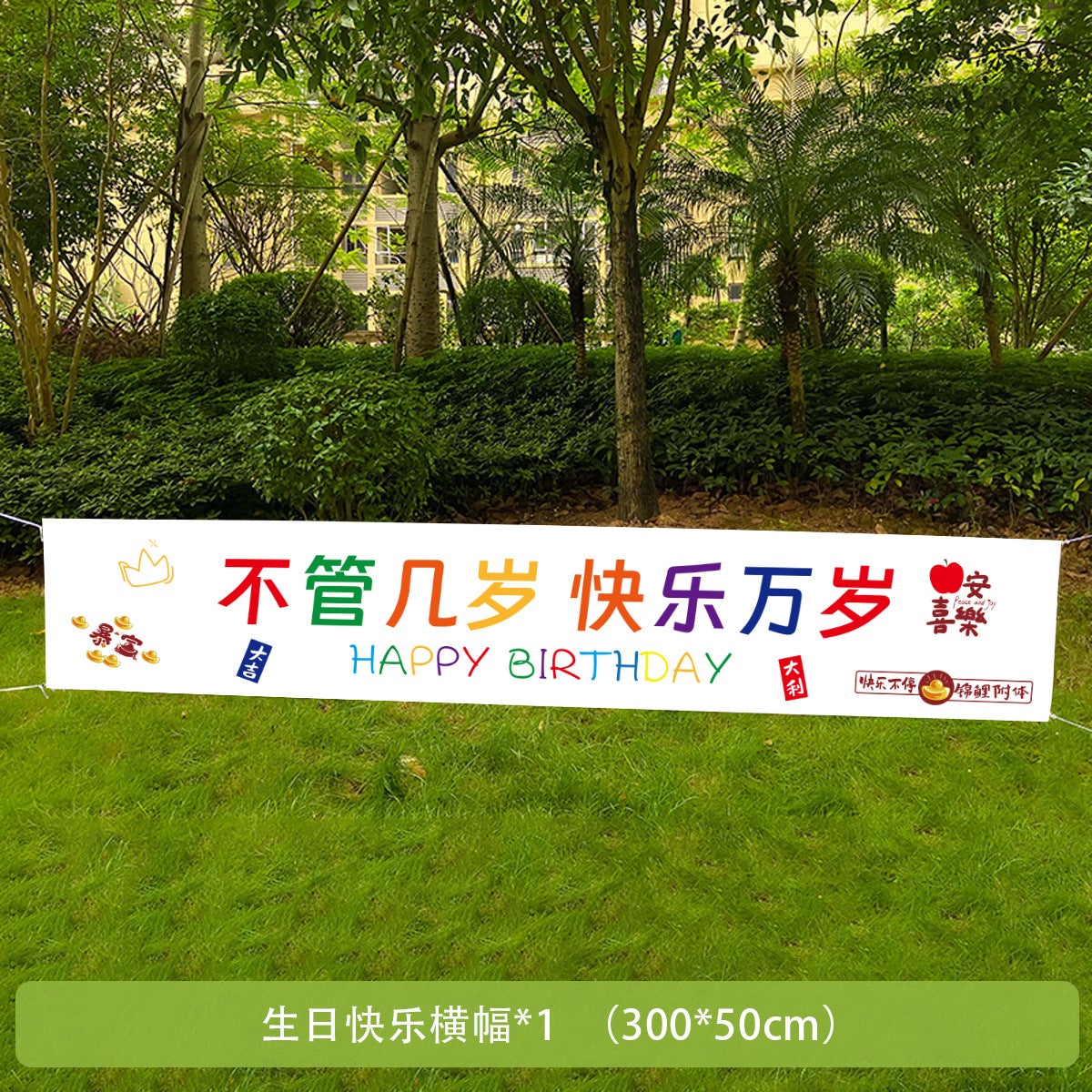 Generic Birthday Banner Flag Happy Birthday Poster For Men And Women ...