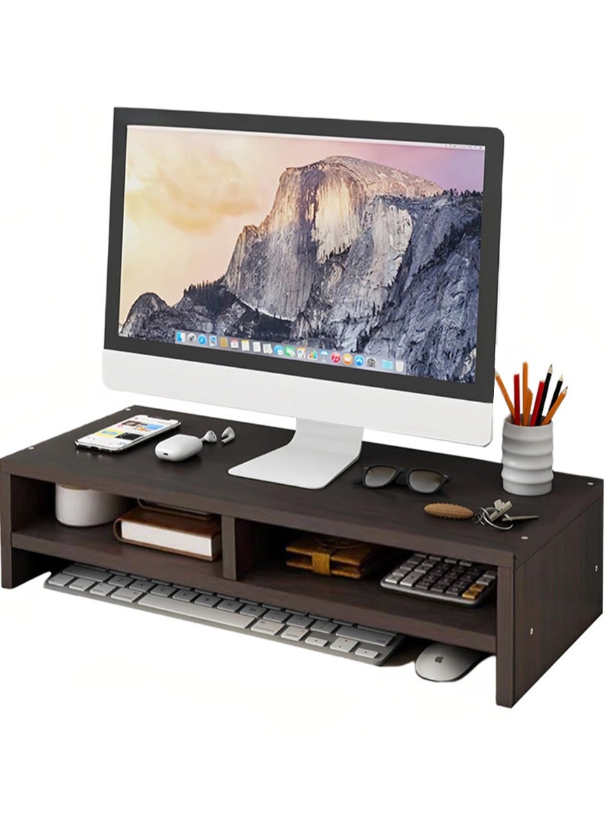 MileMelo 2-Tier Desktop Screen Riser with Storage Design Cellphone ...