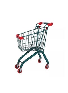 Toy Box Mini Shopping Cart Supermarket Metal Trolley Pretend Play For ...