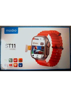 modio Smart watch modio 4G st11 supports SIM card Black color Supports 64 GB memory + 4 RAM ...