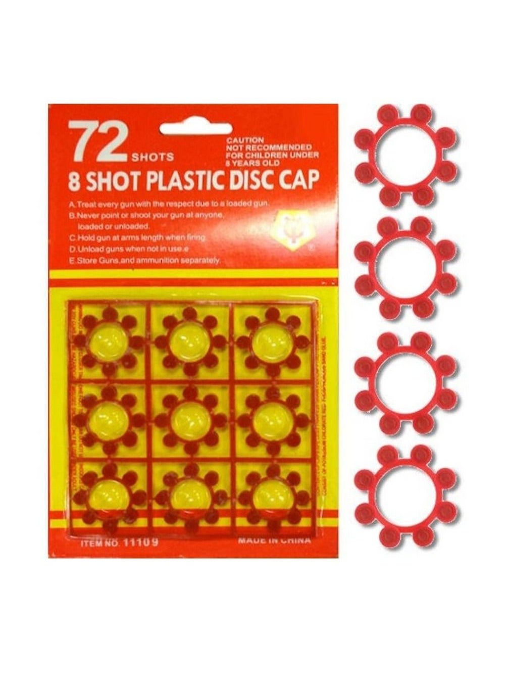 Generic 8 Shot plastic disc pack 72 Best Price UAE Dubai Abu Dhabi