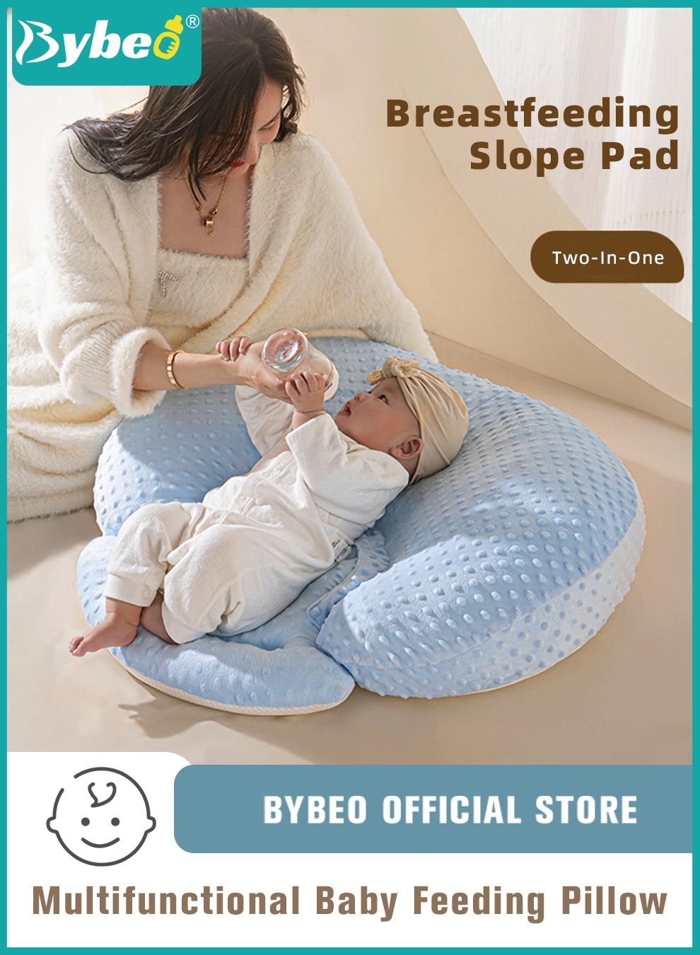 Bybeo Baby Nursing Pillow & Body Positioner with Premium Material for ...