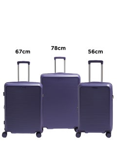 Echolac Sense 56+67+78cm Hardcase Expandable 4 Double Wheel 3 Piece ...