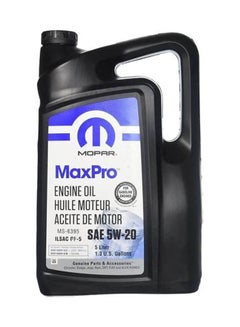 Mopar Mopar Genuine Engine Oil Max-Pro SAE 5W-20 Motor Oil 5-liter (1.3 ...