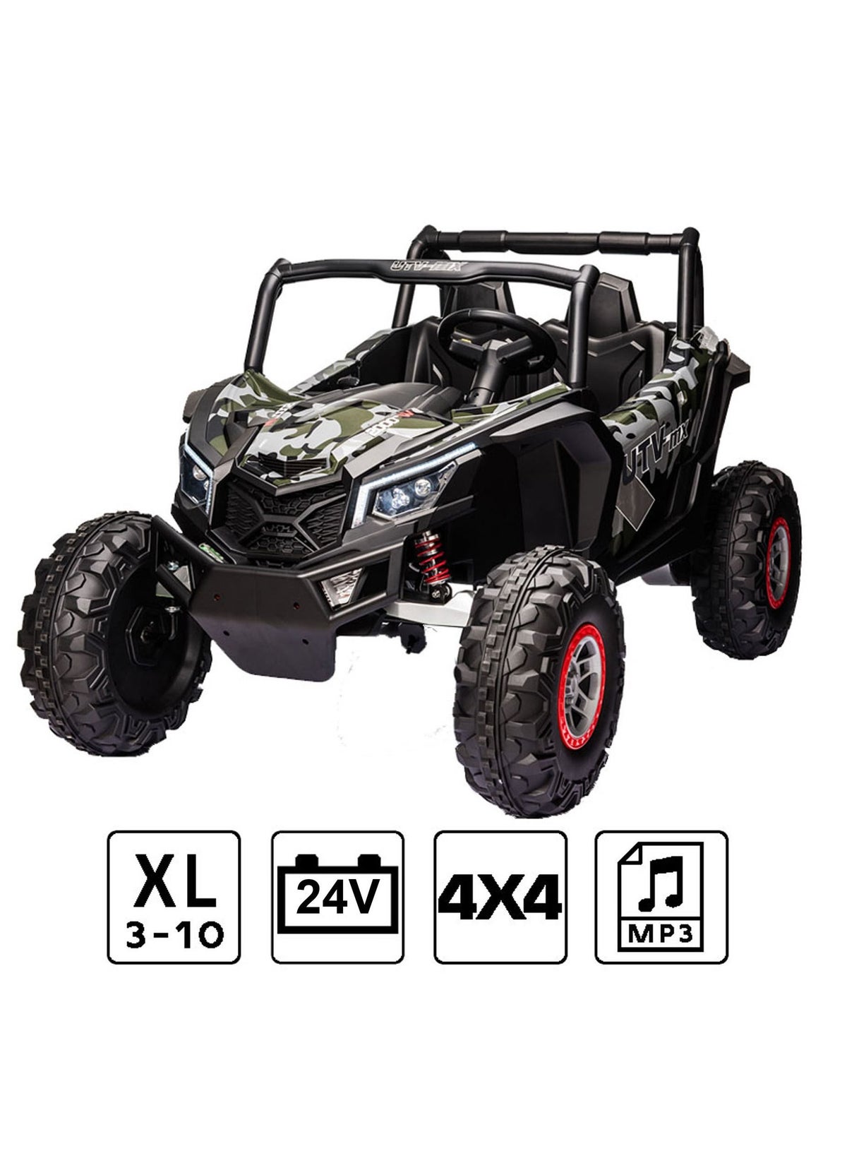 DERAK Derak 4x4 Sport Edition 2 Seater 24VOLTS Buggy UTV Style Kids ...