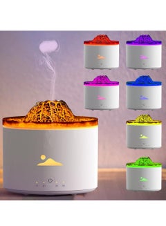 Generic Volcano Flame Essential Oil Diffuser & Humidifier – 230ml with 6 Colors and Auto Shut ...