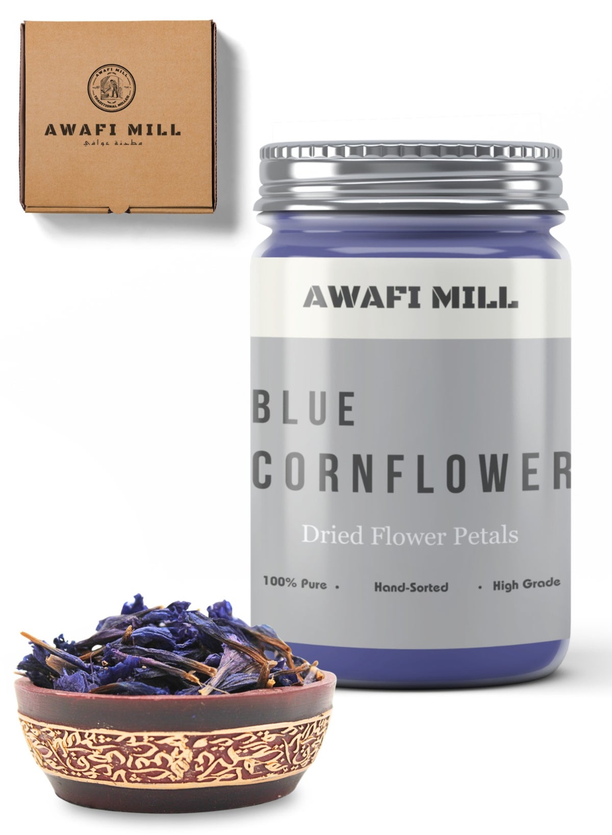 Awafi Mill Dried Blue Cornflower Petals | Handpicked High-Quality Dried ...