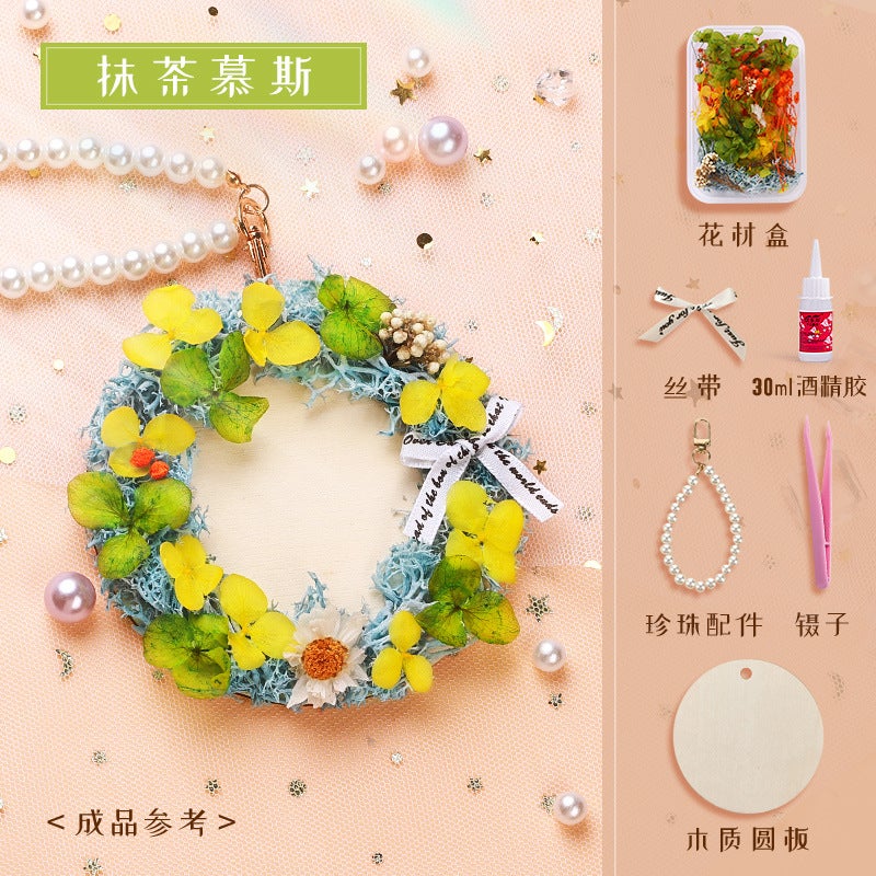 Generic Eternal Flower Garland Diy Material Package Handmade Pendant ...