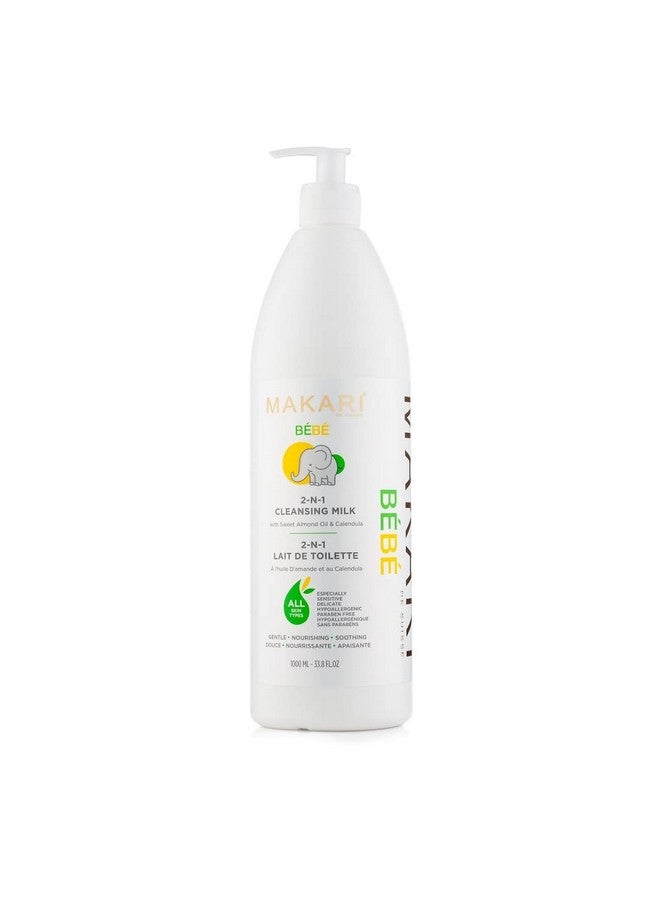 Makari Baby Bath Wash Cleansing Milk 1000 Ml Gentle 2In1 Body Wash And ...