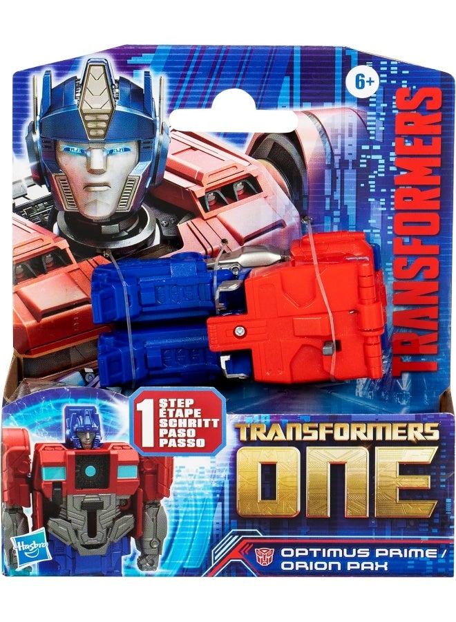 TRANSFORMERS Transformers One Cog Changer Optimus Prime (Orion Pax) 4-Inch Robot Action Figure ...