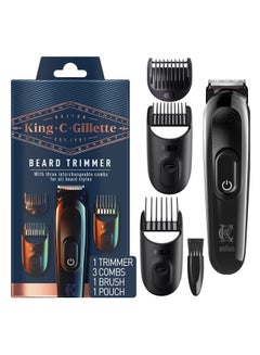 King C. Gillette 3 In 1 Rechargeable Beard Trimmer - Black Egypt ...
